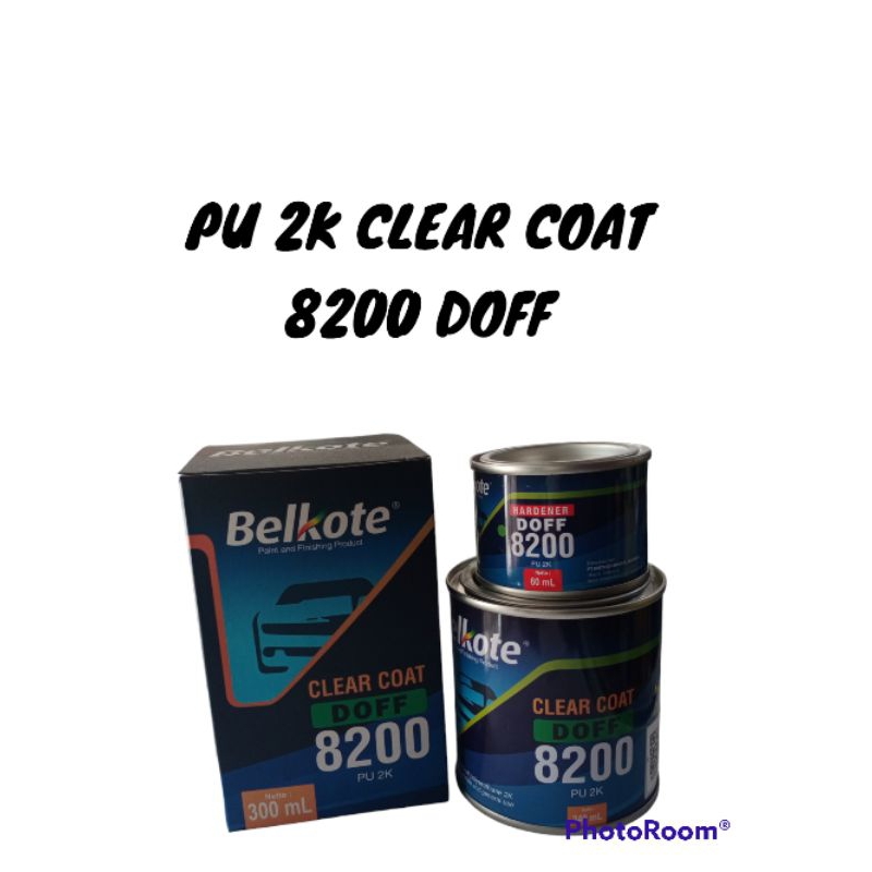 Jual CLEAR PERNIS BELKOTE 8200 CLEAR COAT PU 2K 8200 DOFF 300ML SET ...