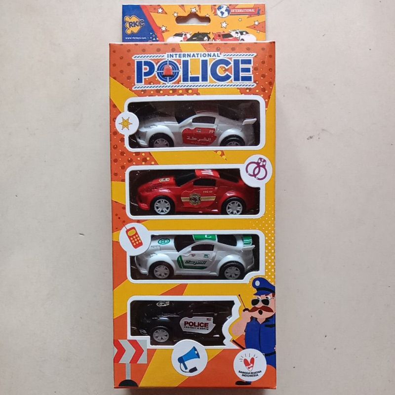 Jual Mobilan Polisi Kecil Tarik Mundur Maju Car Police Plastik | Shopee ...