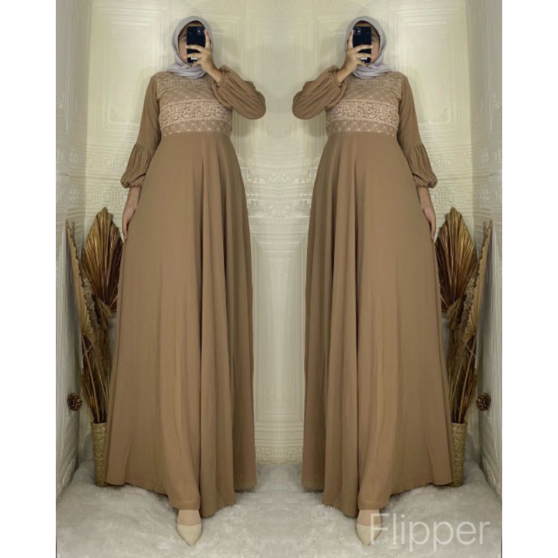 Jual BAJU GAMIS PESTA WANITA REMAJA DEWASA SERAGAMAN JUMBO STANDAR ...