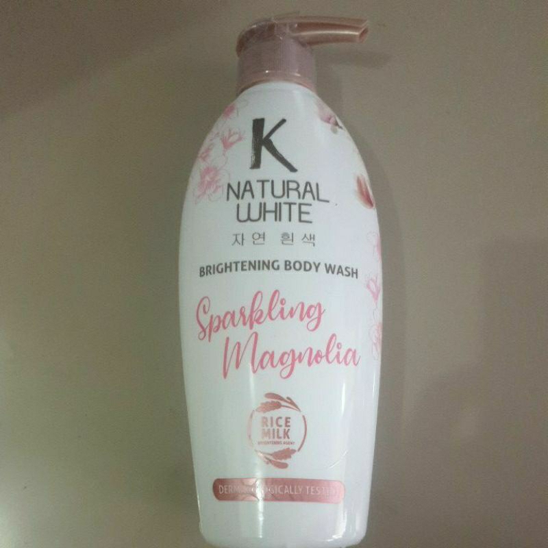 Jual K Natural White Brightening Body Wash 400ml / bar soap / sabun batan 85gr PUMP 500ml ...