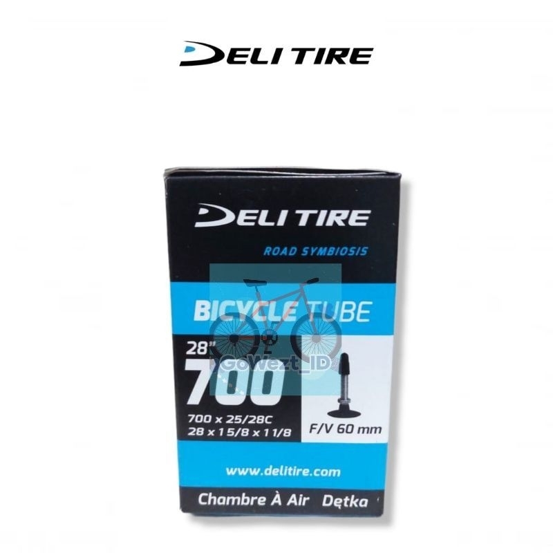 Jual Ban Dalam Sepeda Ukuran 700 x 25 / 28 c Swallow Deli Tire Pentil Fixie FV Presta 60mm 6 cm ...