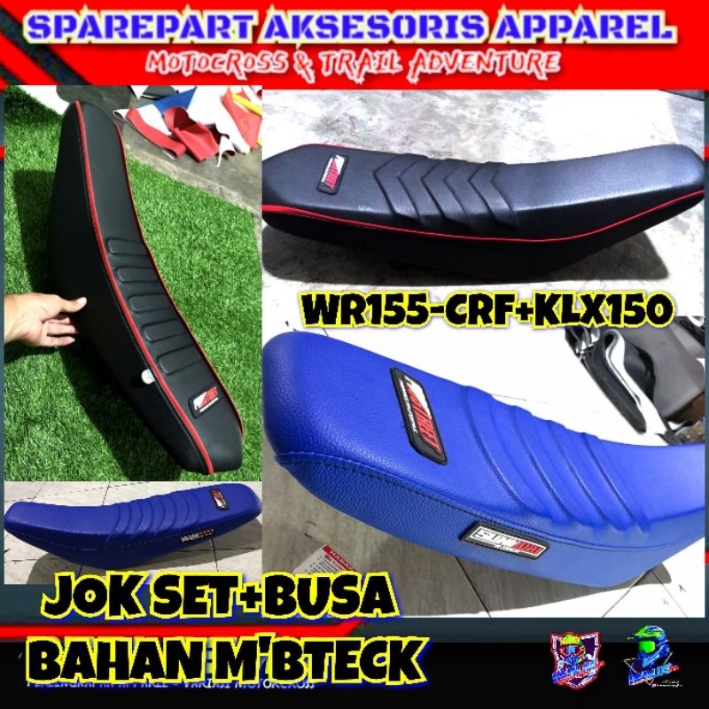 Jual Sarung Jok Wr 155 Cover Jok Yamaha WR155 Kulit jok Jok Set CRF KLX ...