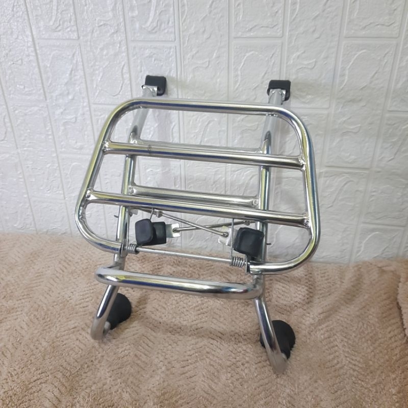Jual frontrack rak depan vespa super sprint px excel strada hitam ...