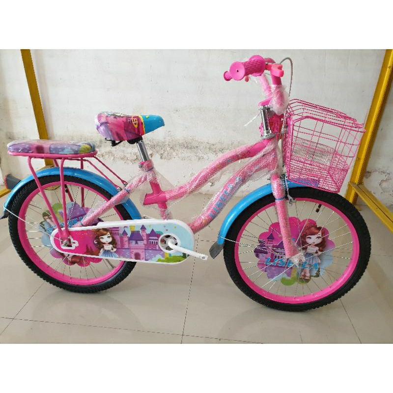 Jual Sepeda Mini 20 inch LISELLA ( WARNA PINK ) | Shopee Indonesia
