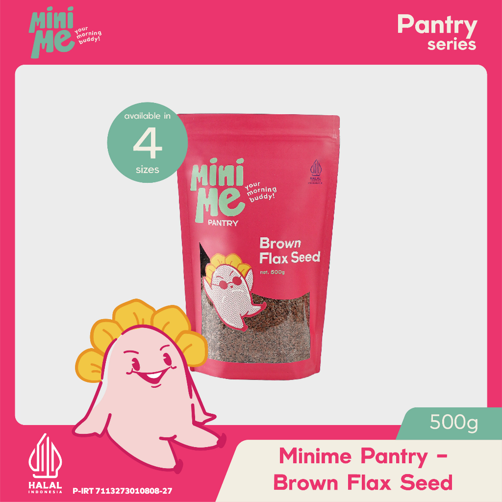 Jual MINIME Pantry - Flax Seed 500gr - Biji Rami Flaxseed | Shopee ...