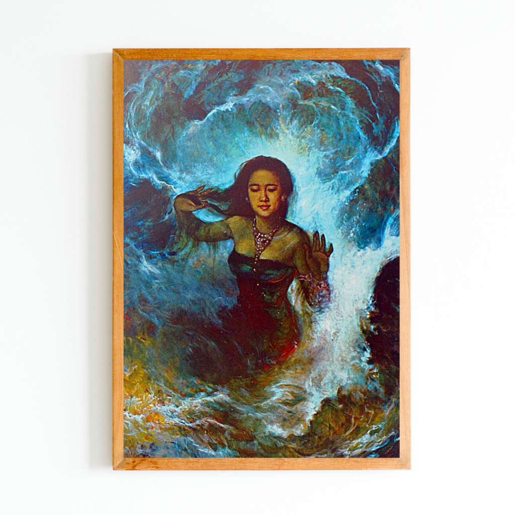 Jual Poster Dinding Lukisan Cetak Gambar Nyi Roro Kidul Karya Maestro ...