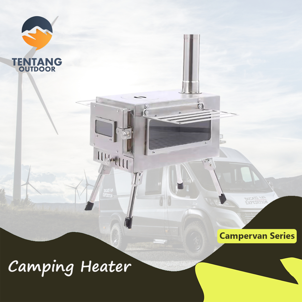 Jual Tungku Kayu Api Penghangat T360B Tungku Bakar Alat Masak Kemah Outdoor Carbon Steel Camping ...