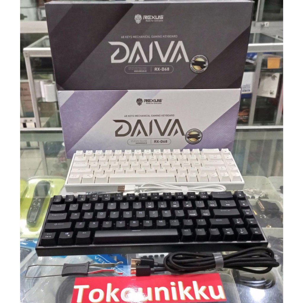 Jual Rexus Keyboard Gaming Mechanical Daiva RX-D68 / D-68 | Shopee ...