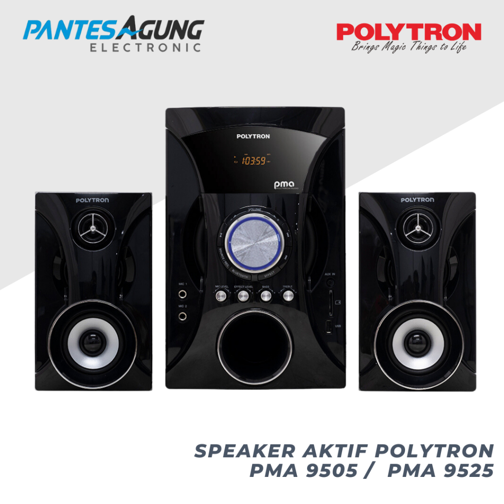 Jual SPEAKER AKTIF POLYTRON PMA 9525 + RADIO | Shopee Indonesia