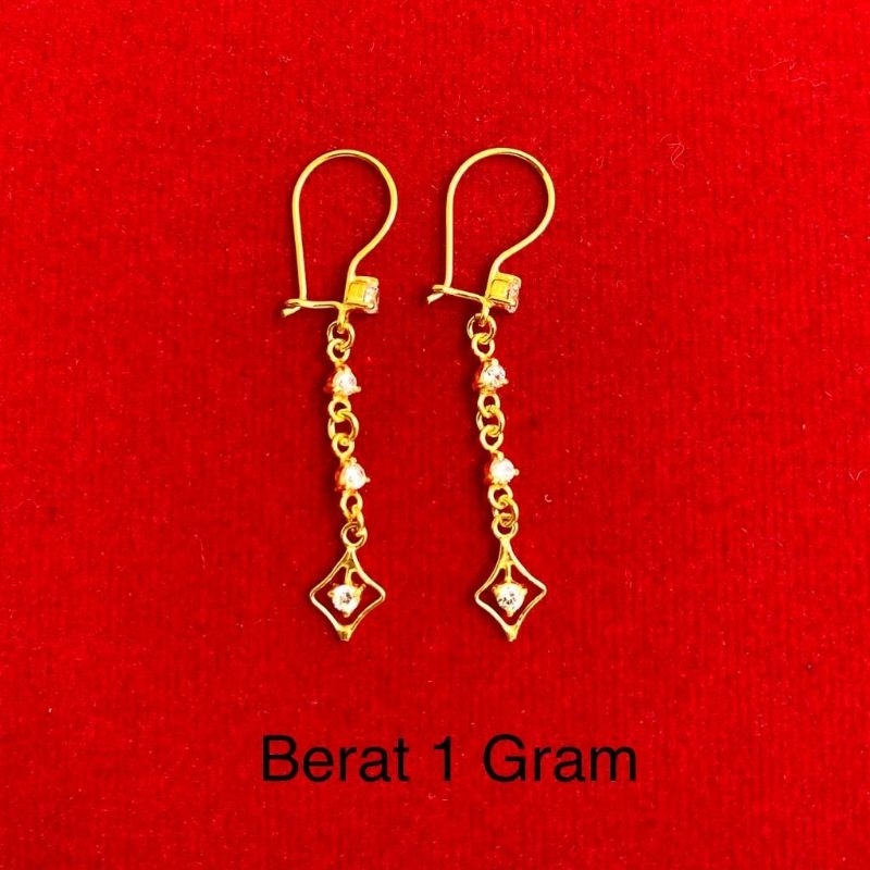Jual Anting Dewasa Permata Elsa 1 Gram | Shopee Indonesia