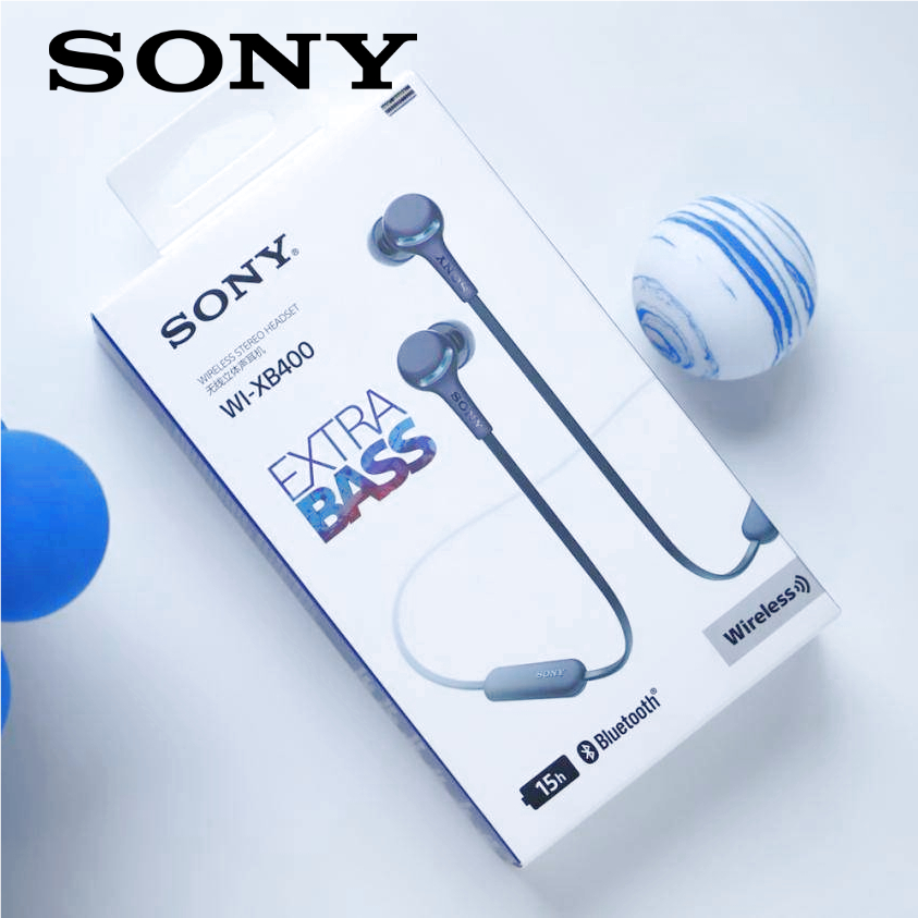 Jual Sony Earphone WI-XB400 Wireless In-Ear Extra Bass Headset ...