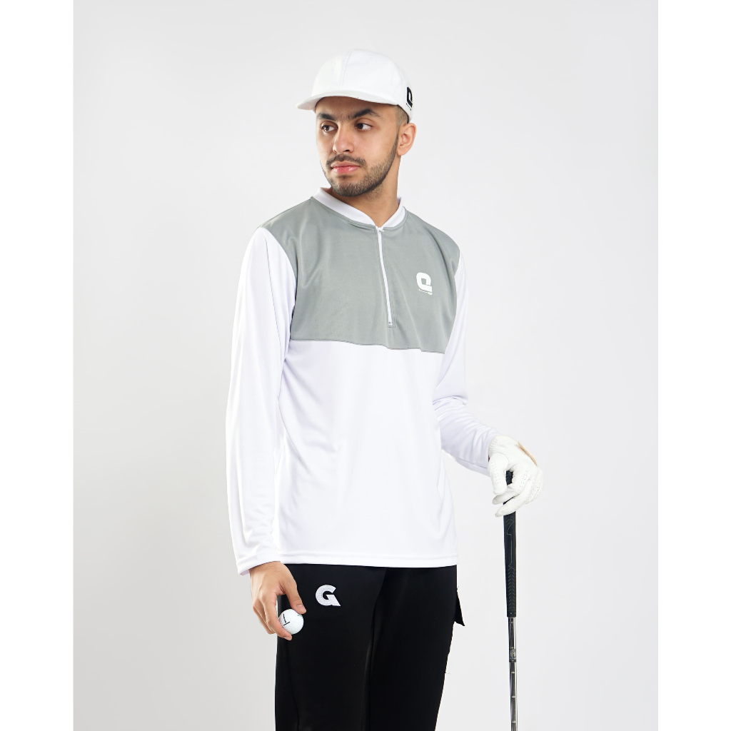 Jual Baju Golf Pria Elevent Basic Grey Glory - Basic Polo Shirt Golf ...
