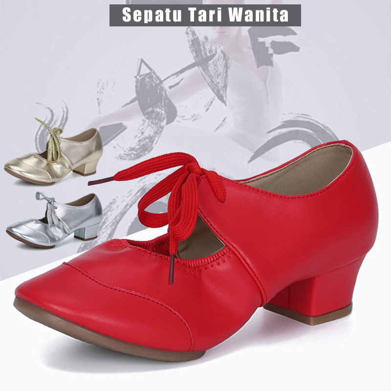 Jual (Ready stock) Sepatu dance wanita Sepatu Wanita sepatu dans Sepatu ...