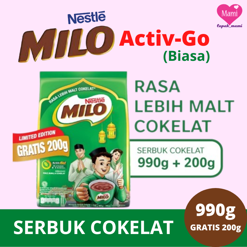 Jual MILO ACTIV-GO Minuman Serbuk Cokelat dengan Ekstrak Malt (Barli ...