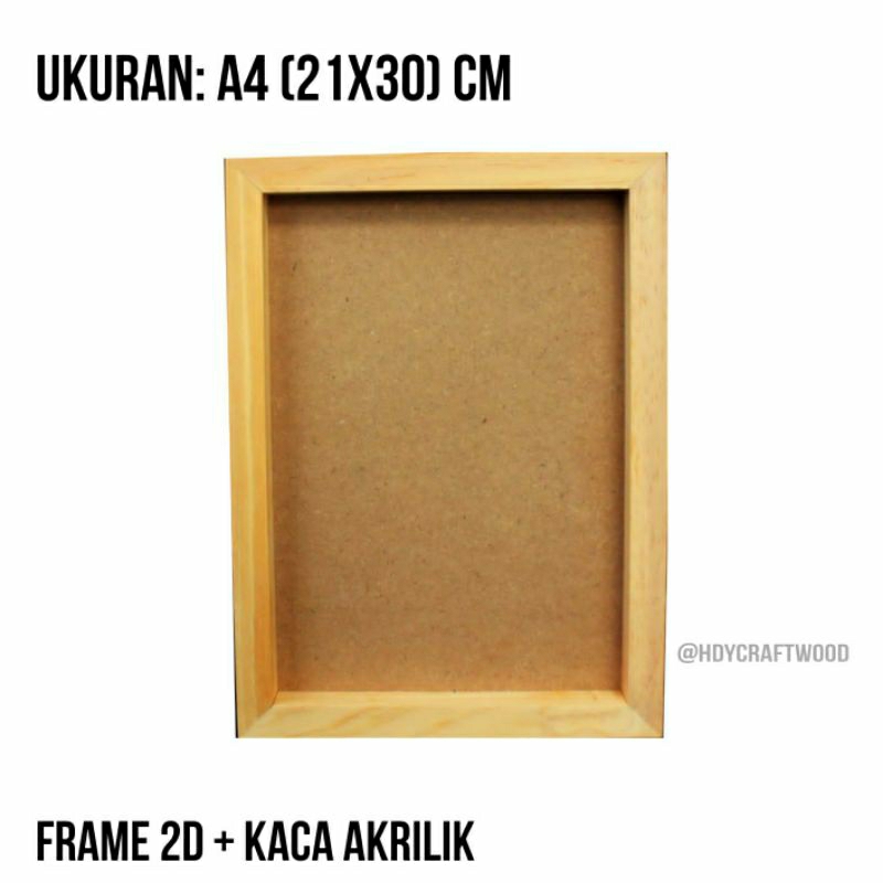 Jual Frame Foto A4 21x30 Cm Bingkai Photo Pigura 2D | Shopee Indonesia