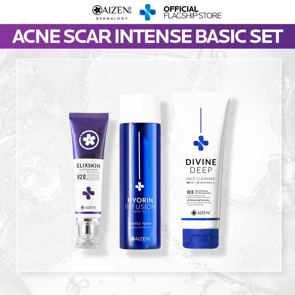 Jual Aizen - Acne Scar Intense Basic Set | Shopee Indonesia
