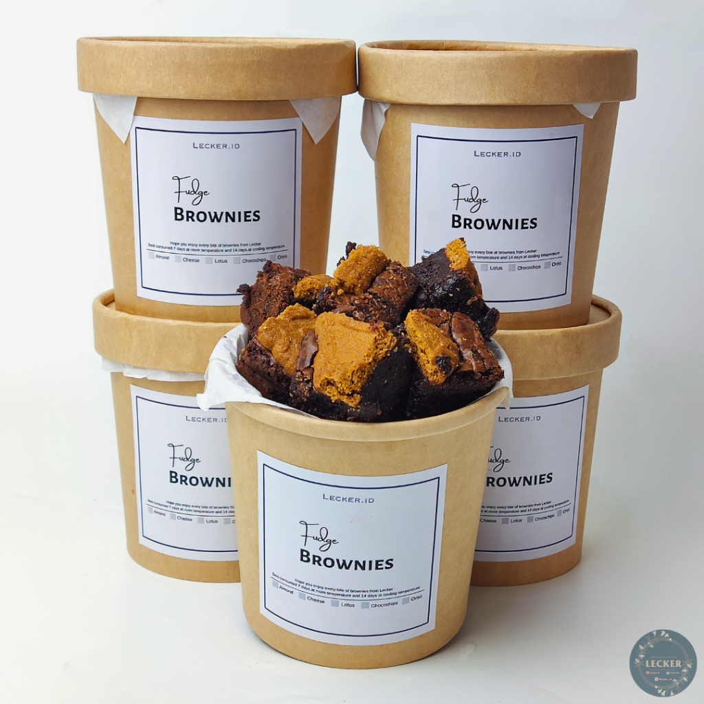 Jual Hampers Lebaran | Brownies Fudgy Bucket 12oz | Brownies Panggang ...
