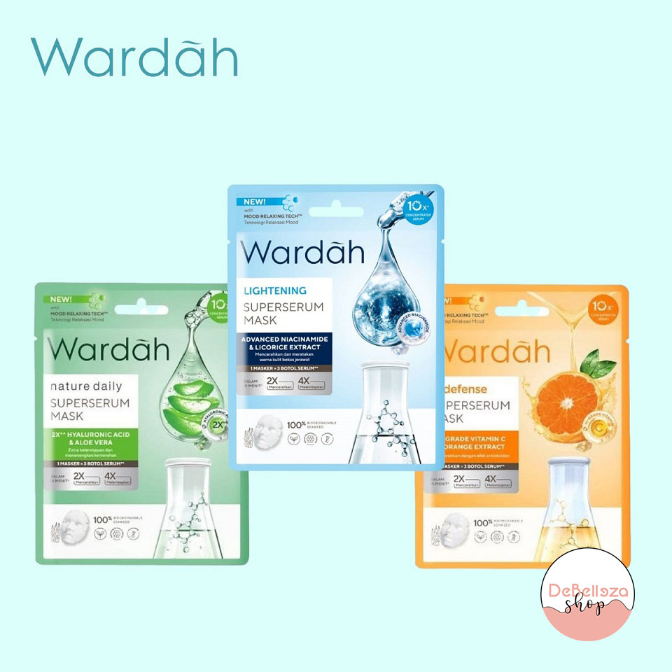 Jual Wardah Super Serum Sheet Mask Series - SUPERSERUM Aloe Vera ...
