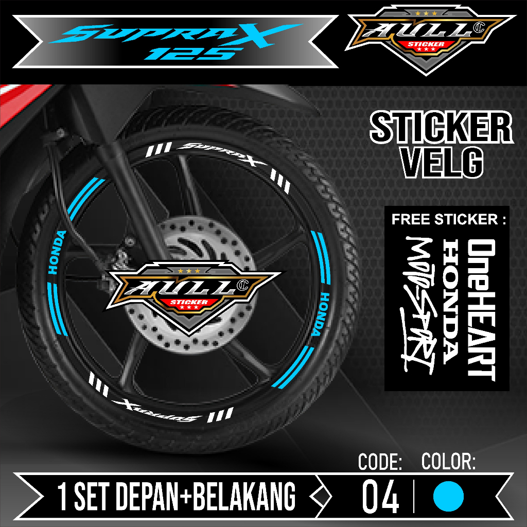 Jual Stiker Cutting Velg Supra X 125 - Aksesoris Stiker Cutting Sticker ...