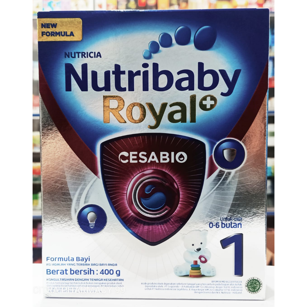 Jual NUTRIBABY ROYAL 𝐂𝐄𝐒𝐀𝐁𝐈𝐎 𝟏 (𝟎-𝟔 𝐁𝐔𝐋𝐀𝐍) 𝐊𝐎𝐓𝐀𝐊 𝟒𝟎𝟎𝐆𝐑 - Susu Formula ...