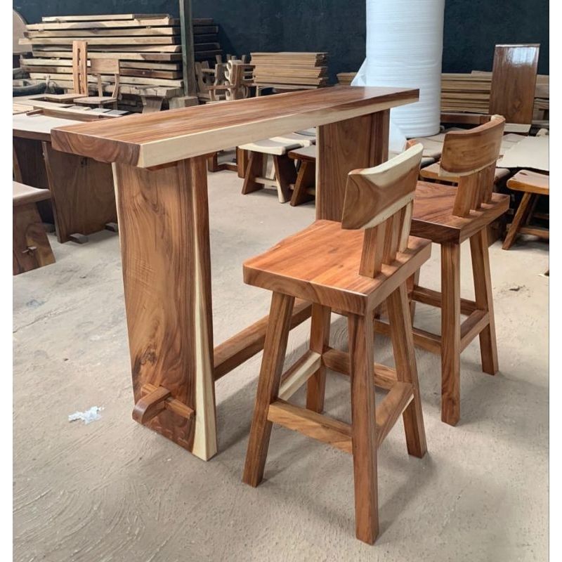 Jual PROMO TERMURAH!.. TERLARIS,TERBARU,SET MEJA MINI BAR KAYU TREMBESI ...