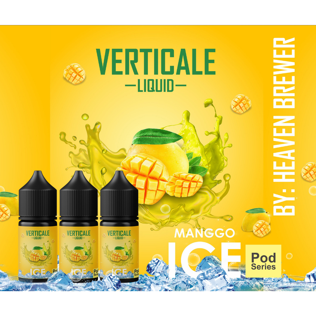 Jual VERTICALE E Liquid PODS SERIES Rasa Mango Ice Mint 60ml / 30ml ...