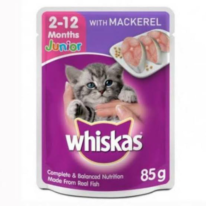 Jual Whiskas Kitten Sachet Mackarel 85gram | Shopee Indonesia