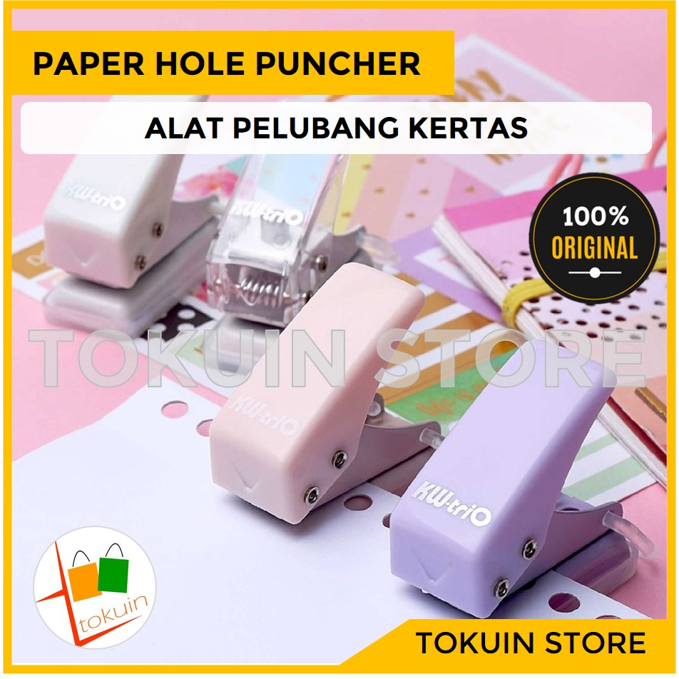 Jual Alat Pelubang Plong Pembolong Kertas Paper Punch Hole Puncher ...