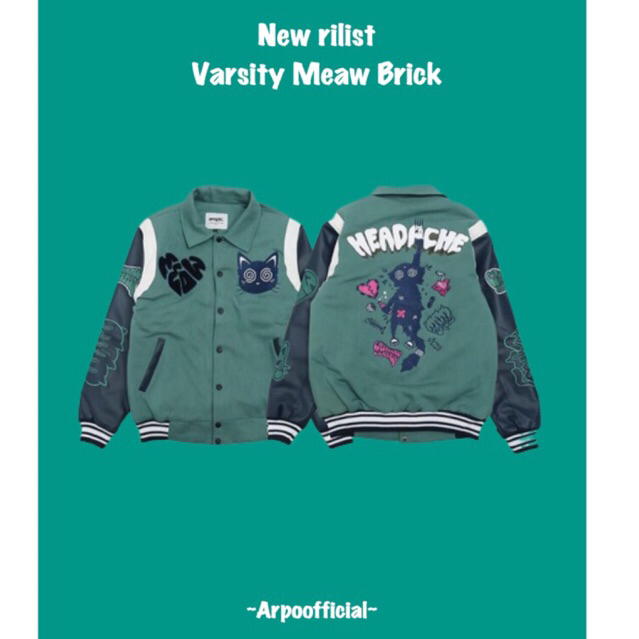 Jual OTHERBRANDS VARSITY JACKET | MEOW BRICK | Shopee Indonesia