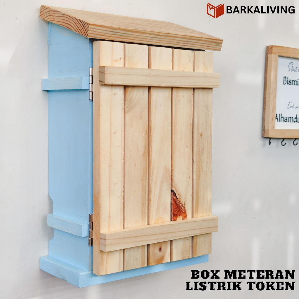 Jual Wooden Box Meteran Listrik Rustic Token PraBayar Kayu Asli ...
