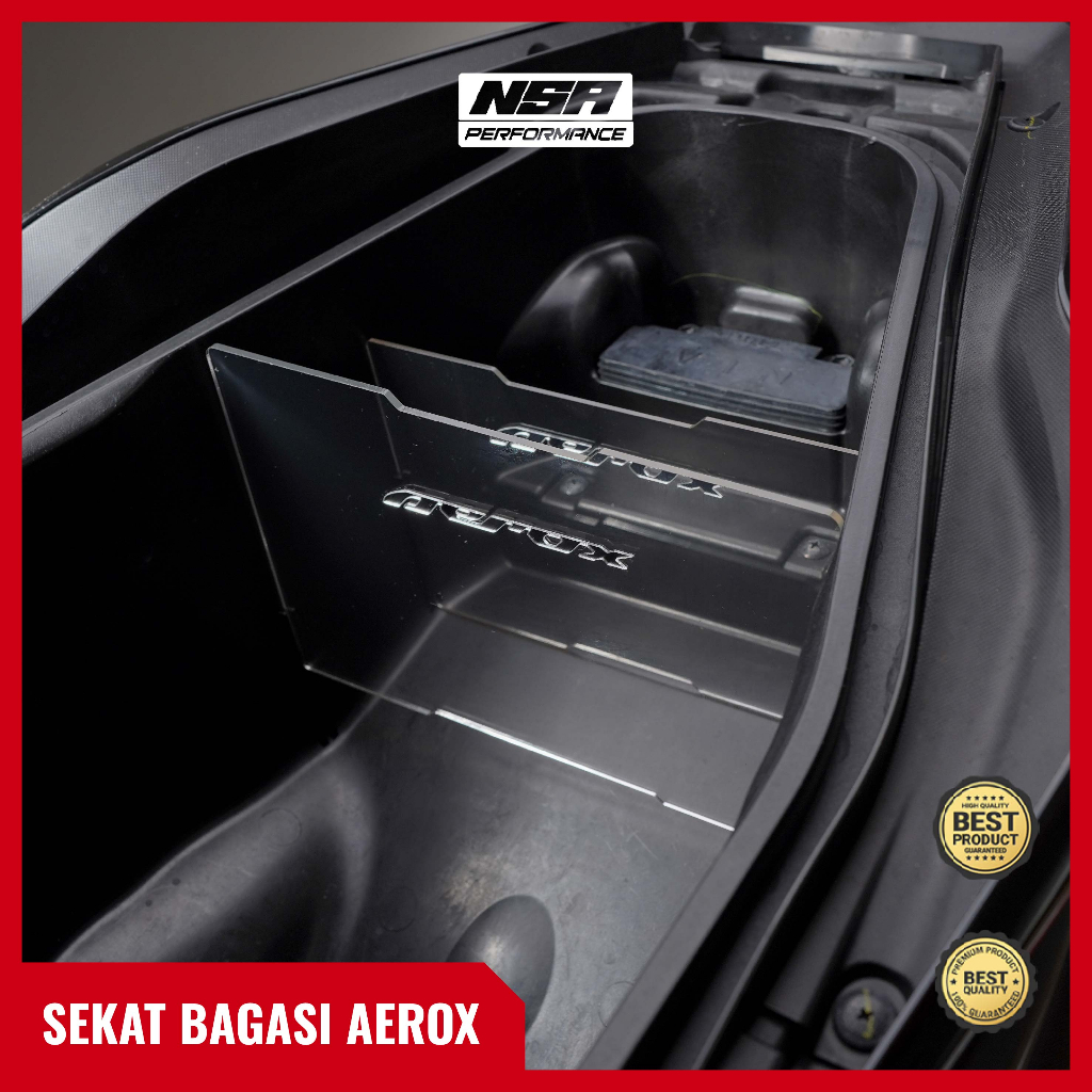 Jual NSA SEKAT BAGASI AEROX, PARTISI YAMAHA AEROX NEW AKSESORIS MOTOR ...