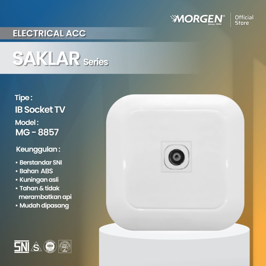 Jual Morgen Tv Socket Lubang Antena IB M Series MG 8857 | Shopee Indonesia