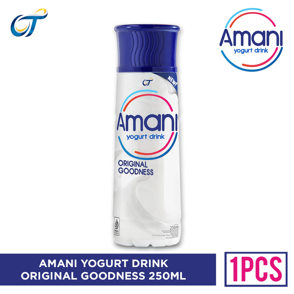 Jual AMANI Yogurt Drink Original Goodness 250 ml | Shopee Indonesia