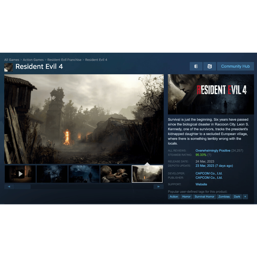 Jual Resident Evil 4 - Original PC Games | Shopee Indonesia