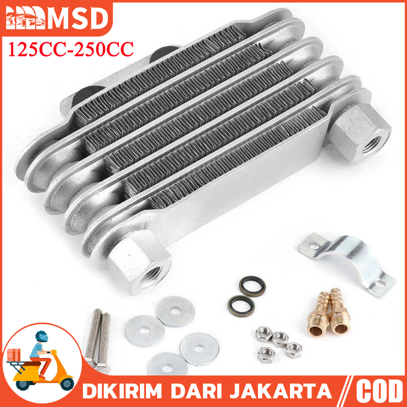 Jual 5 Baris Universal Engine Oil Cooler Cooling Radiator Penggantian ...