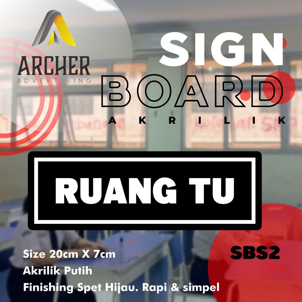 Jual SIGN BOARD PAPAN PENTUNJUK RUANG TU/ TATA USAHA AKRILIK | Shopee ...