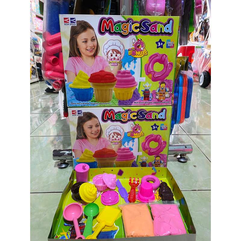 Jual Mainan pasir anak magic sand | Shopee Indonesia