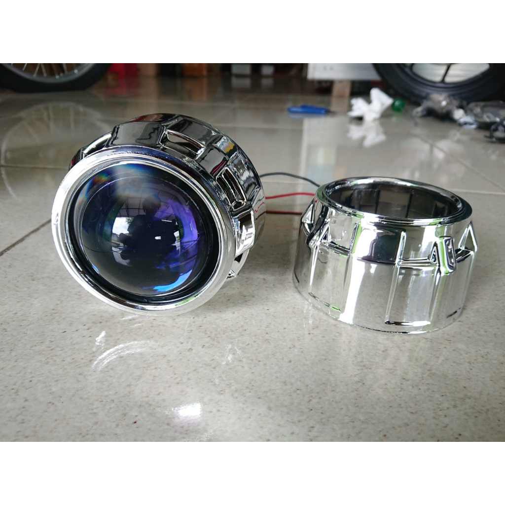 Jual Shroud Gutling Gun 2.5inch Shroud GG Polos Projector Hid Led Biled ...