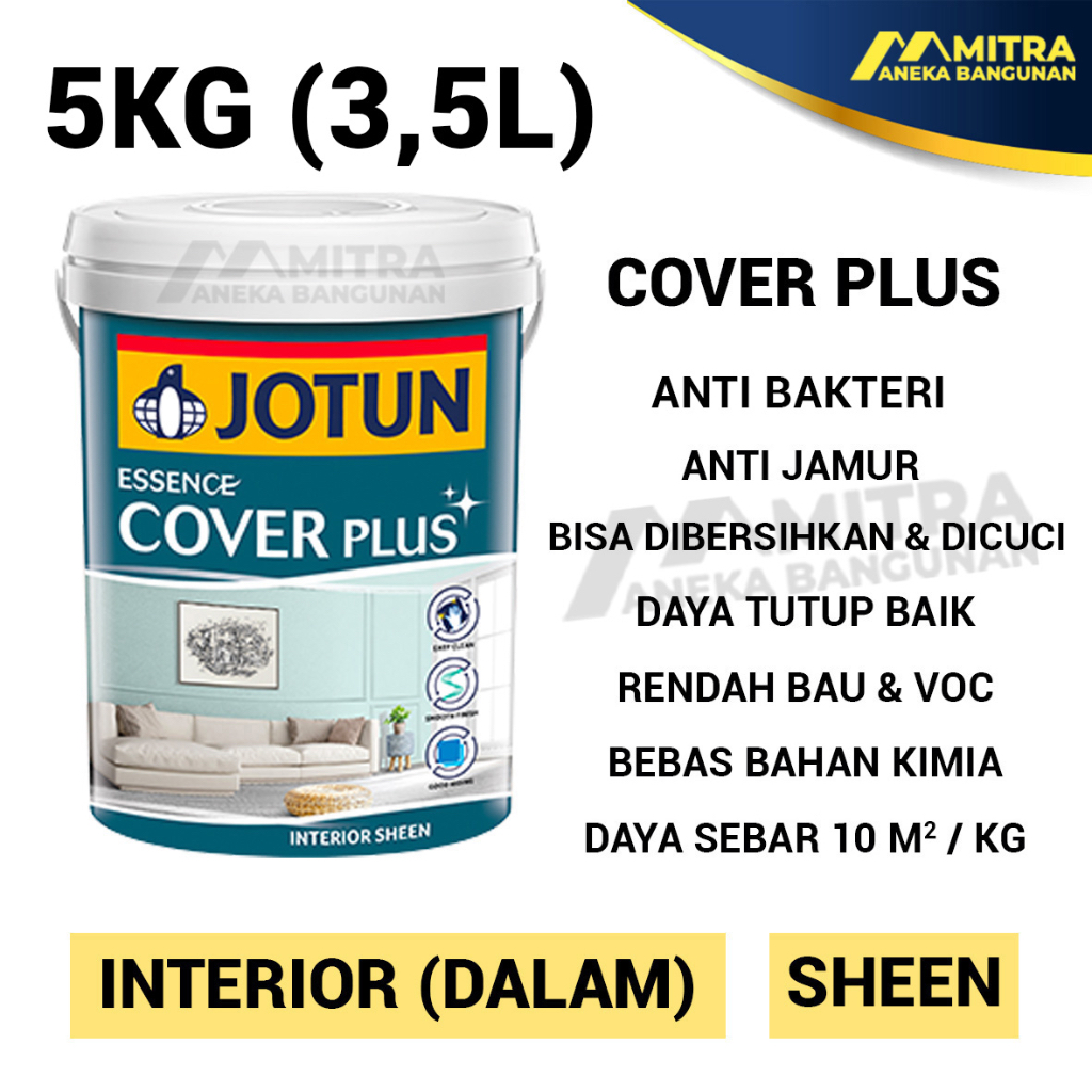 Jual CAT TEMBOK INTERIOR EKSTERIOR JOTUN MORNING FOG 9918 / CLASSIC ...