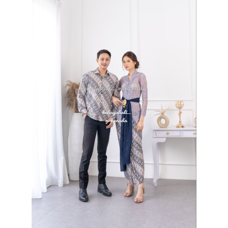 Jual COUPLE MODERN KEBAYA BALI SARIMBIT BATIK | Shopee Indonesia