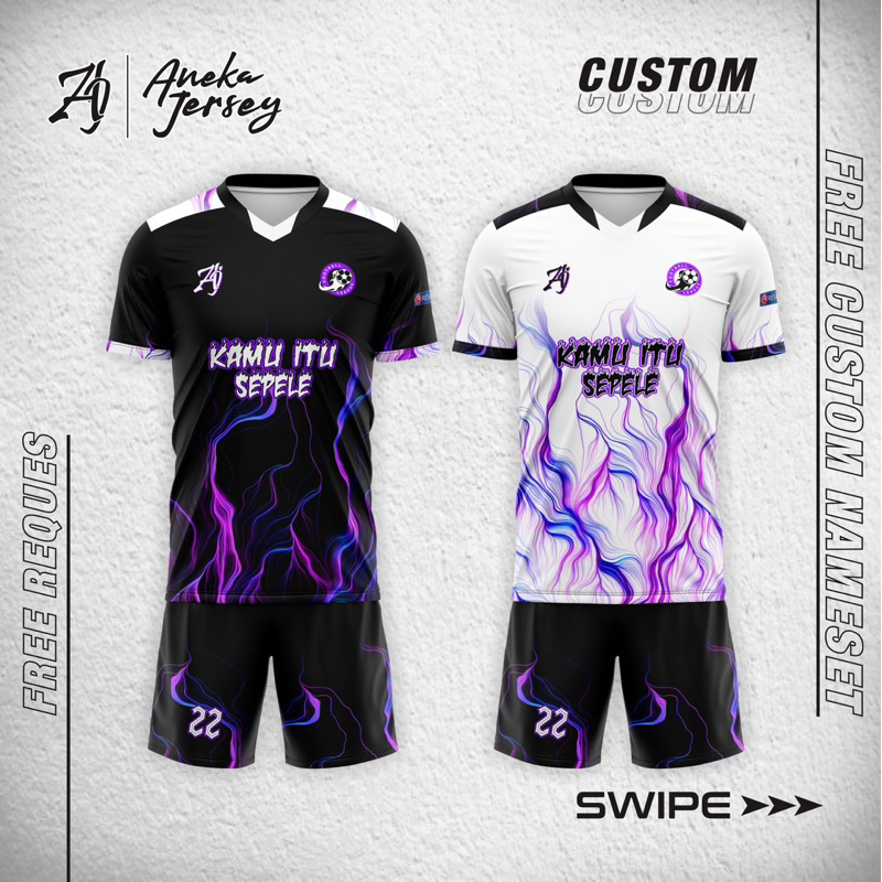 Jual Jersey Futsal / Sepak Bola / volly ( free namaset ) BISA SATUAN ...