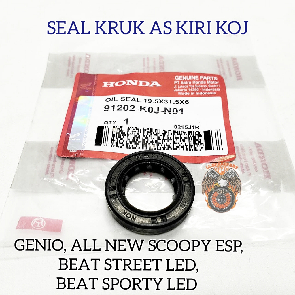 Jual SEAL SIL KRUK AS KIRI HONDA ORI KOJ KUALITAS ASLI ORIGINAL HONDA GENIO ALL NEW SCOOPY ESP ...