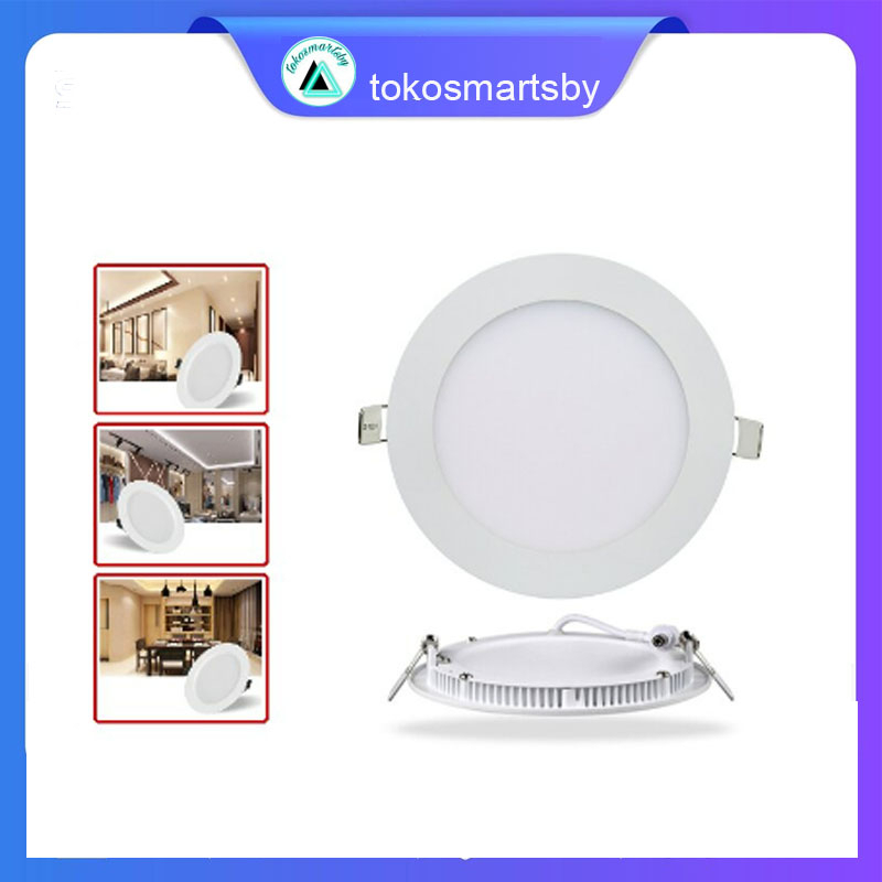 Jual Lampu Downlight Panel LED Inbouw IB 18 Watt Bulat tipis MS-518 ...