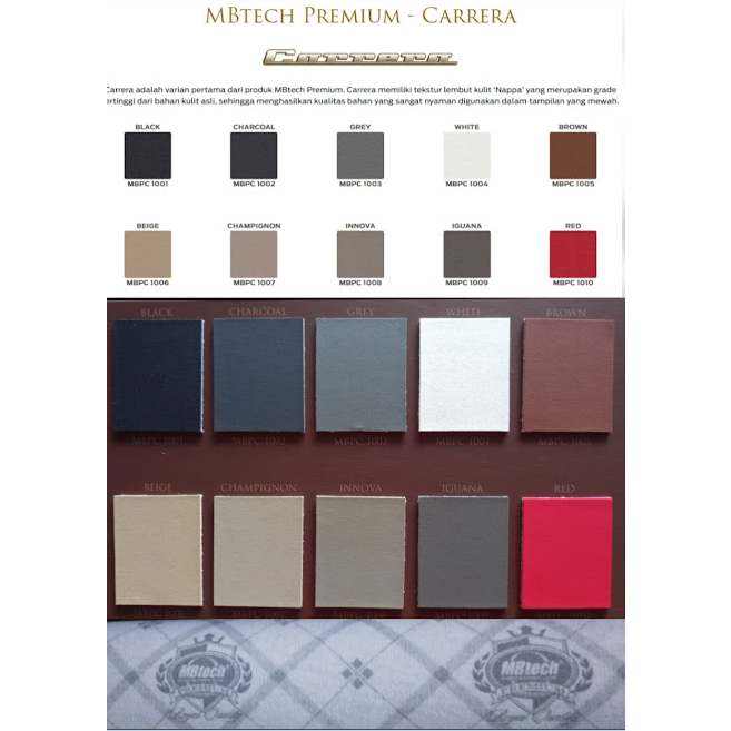 Jual BUNGKUS jok Premium MBtech CARRERA / KULIT jok motor asli MB tech ...