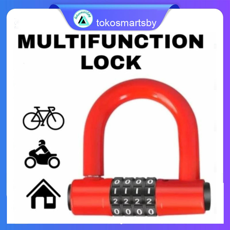 Jual GEMBOK PAGAR KODE TANPA KUNCI MULTIFUNCTION LOCK GEMBOK PENGAMAN ...