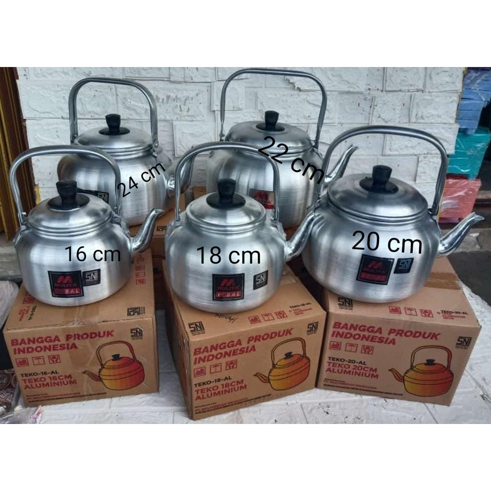 Jual Teko Air 16 18 20 22 24 cm Aluminium Teko Bunyi Siul / Teko Siul ...