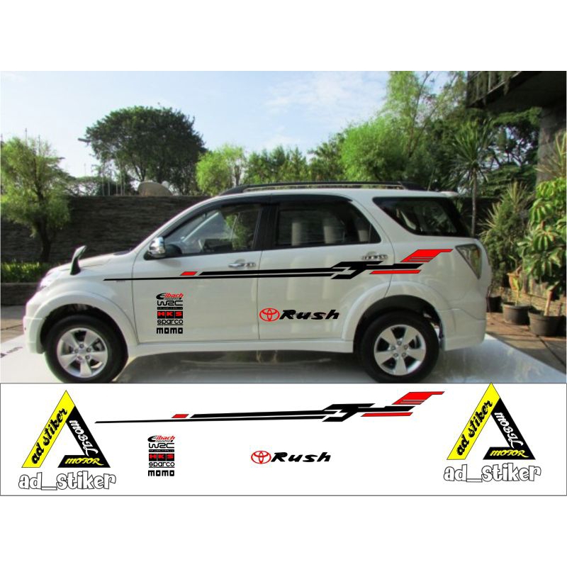 Jual STIKER MOBIL RUSH TOYOTA RUSH TERIOS FORTUNER XPANDER PAJERO DLL ...