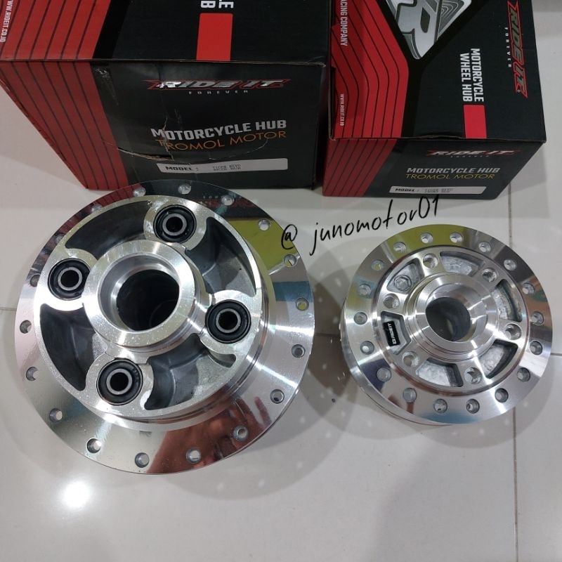 Jual TROMOL RIDE IT HONDA TIGER REVO DEPAN BELAKANG SET POLIS CROM ...
