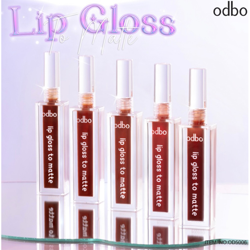 Jual ODBO LIP GLOSS TO MATTE THAILAND - RIASAN BIBIR | Shopee Indonesia