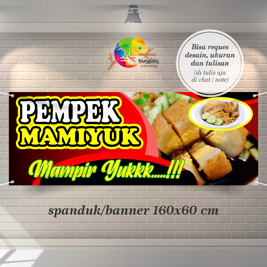 Jual Spanduk Banner 160x60 Cm Spanduk Pempek Palembang, Spanduk Pempek ...